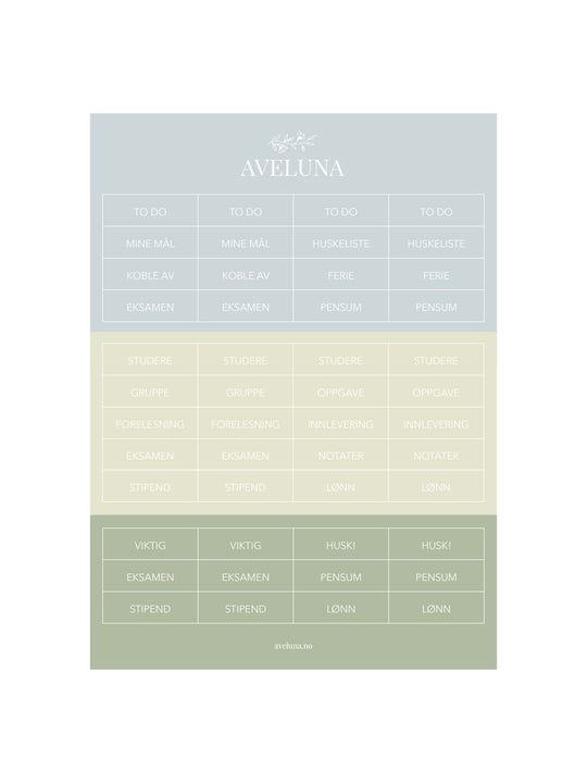 Klistremerker student - Aveluna