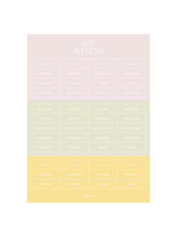 Klistremerker student - Aveluna