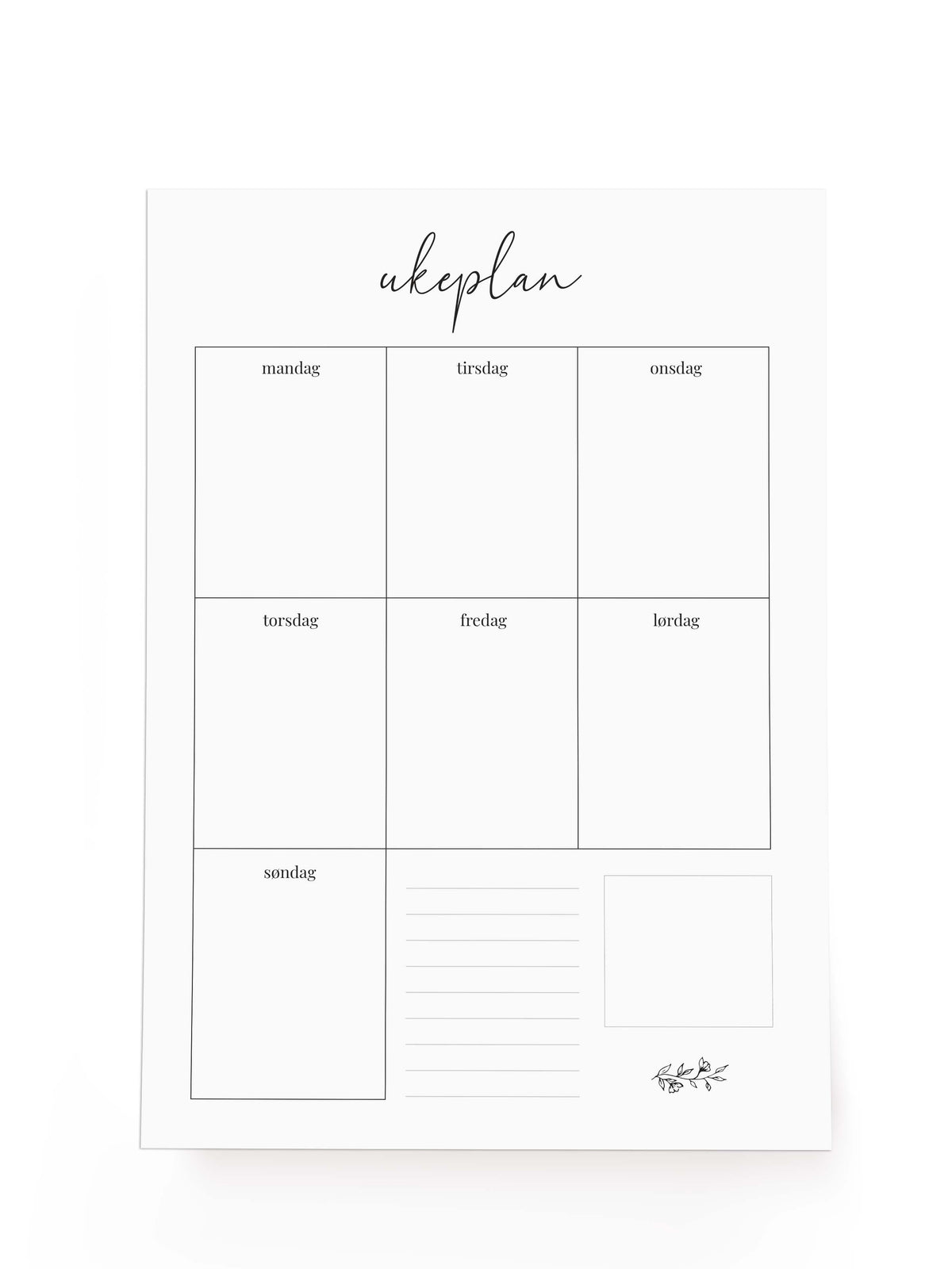 Ukeplan - PDF - Aveluna